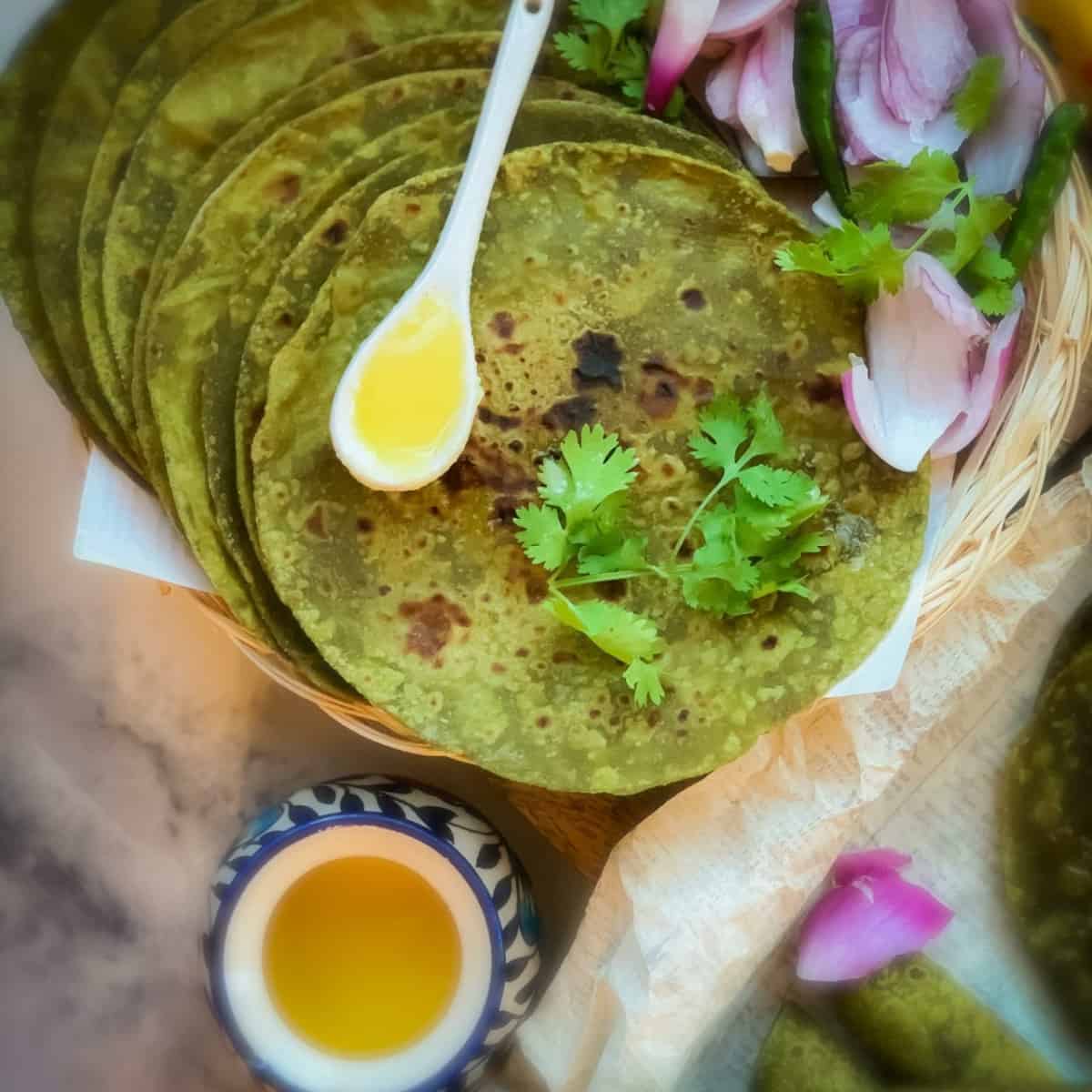 Avocado Spinach Chapati (Roti) - Enhance Your Palate