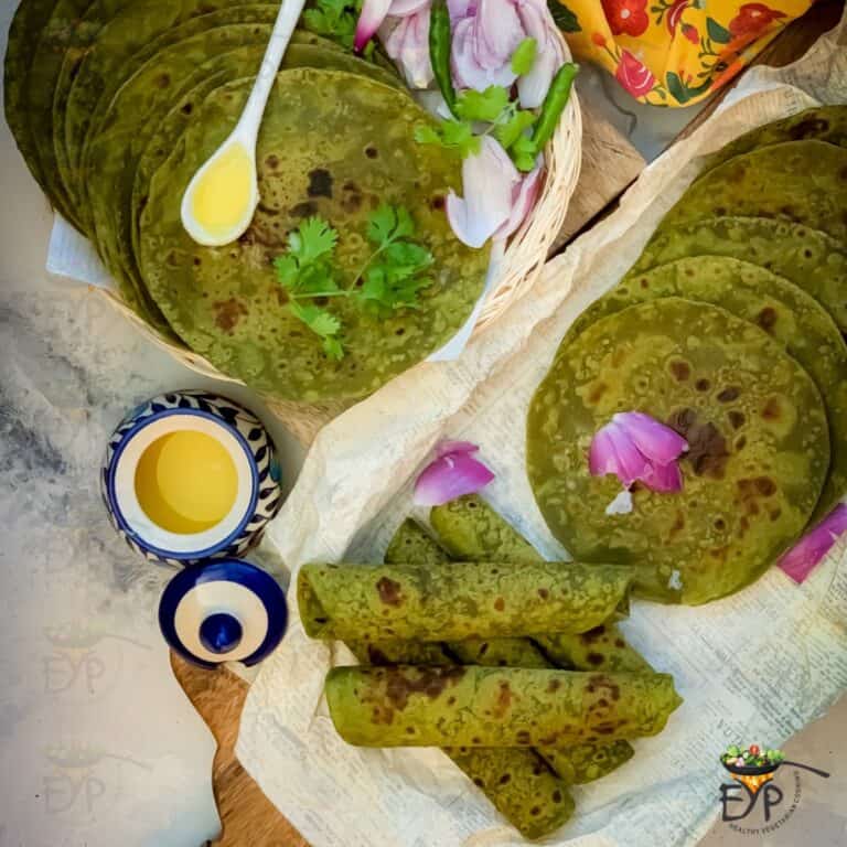 Avocado Chapati with Spinach - Indian Flatbread Recipe - Enhance Your ...