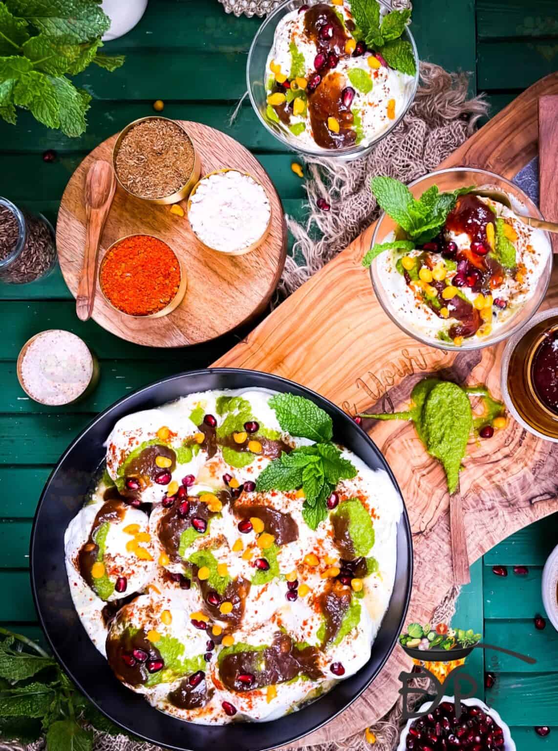 Dahi Vada / Dahi Bhalla - No Deep-Fry Recipe - Enhance Your Palate