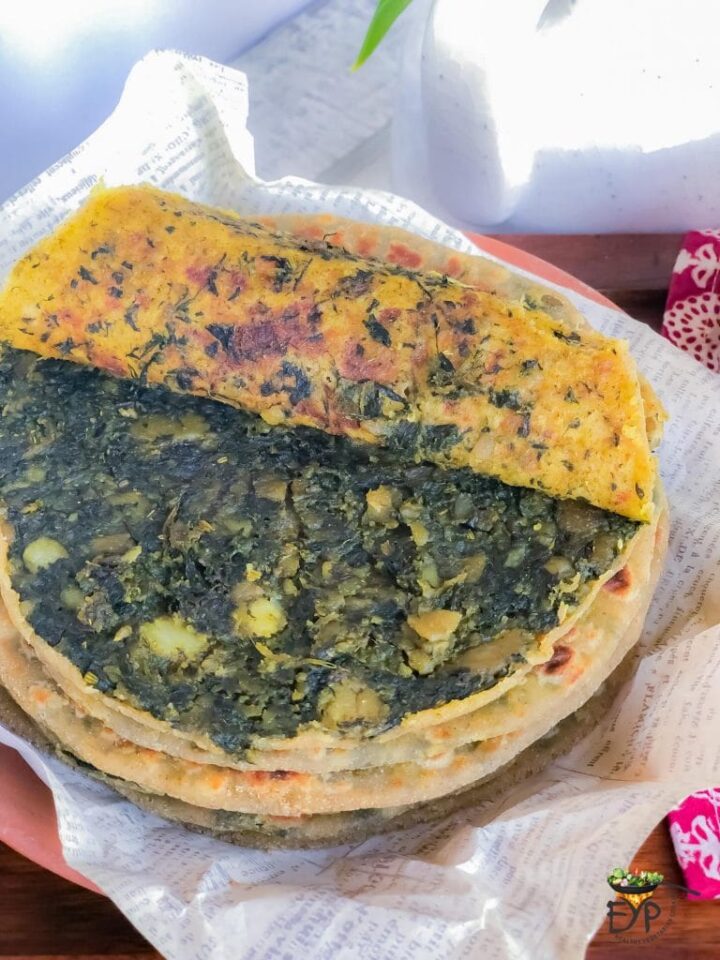 Bathua Paratha - Bathua Aloo Stuffed Paratha - Enhance Your Palate